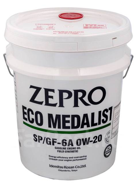 Моторное масло Idemitsu Zepro ECO Medalist SP/GF-6A 0W20 20л 4250-020 ...