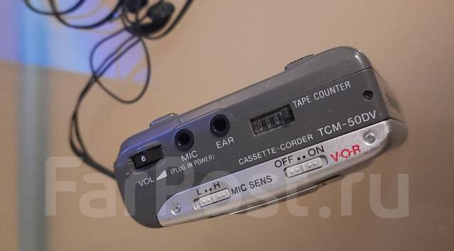 Кассетный плеер sony TCM-50DV, б/у, в наличии. Цена: 5 000₽ во Владивостоке