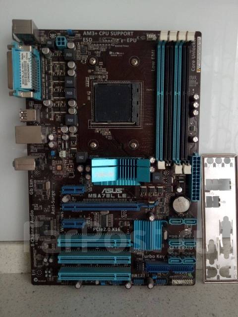 Материнская плата ASUS M5A78L LE AM3+ AMD 760G, б/у, в наличии. Цена: 1 990₽ во Владивостоке
