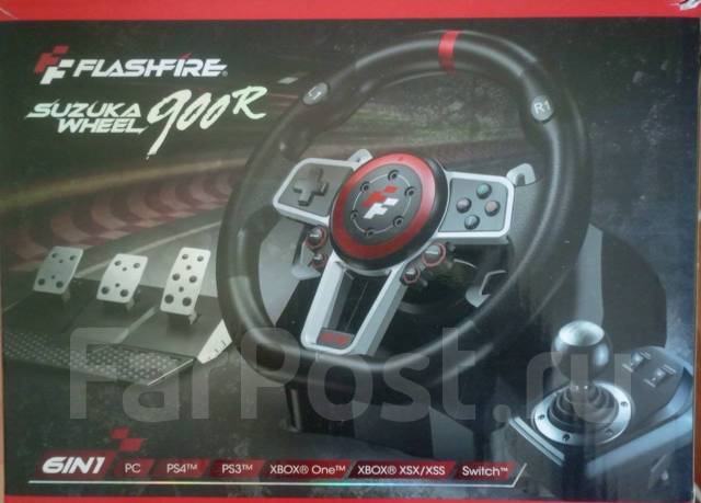 Игровой Руль FlashFire Suzuka Racing Wheel ES900R черный, б/у, в наличии. Цена: 9 000₽ во ...