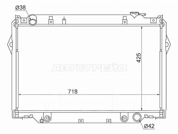 Радиатор Lexus, Toyota, Toyota LAND Cruiser, Toyota LAND Cruiser 80 ...