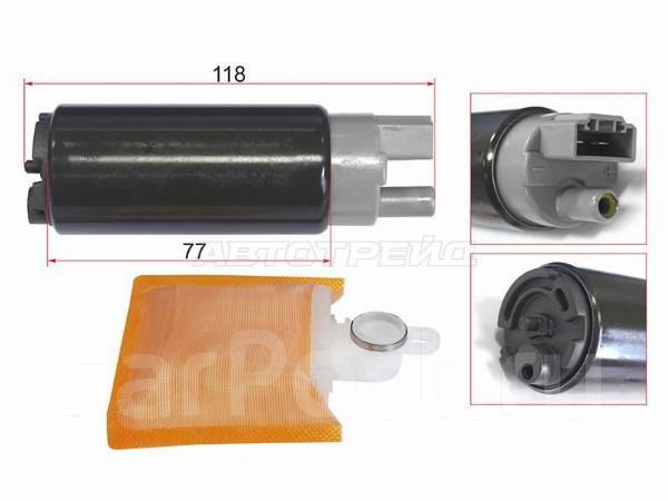 Топливный насос 12V, 3BAR, 130L/H, V=2000-4000 2JZ-GE, 1UZ-FE, 2TZ-FZE ...