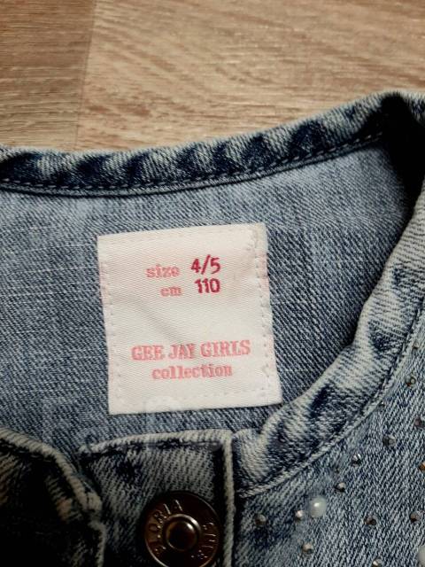 Куртка джинсовая Gee Jay Girls 110. Отл. состояние, рост: 104-110, для ...