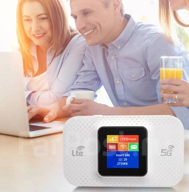 Роутер Wi-Fi 4G,5G беспроводной аккумуляторный для сим карт, новый, в ...