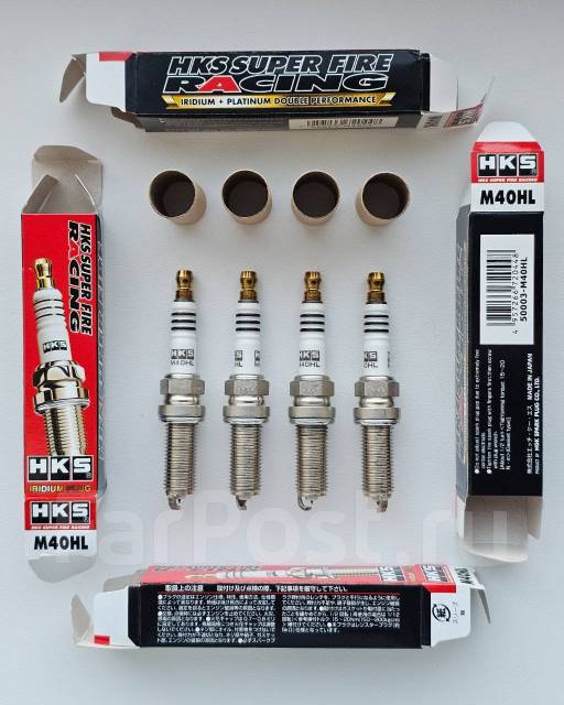 Свеча зажигания HKS M40HL на Levorg, GR Yaris, C-HR и тд. из Японии ...