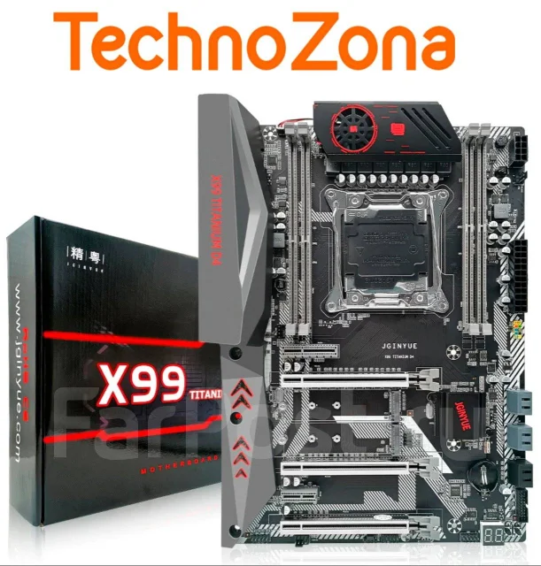 Материнская плата LGA2011v3 Jingyue X99 Titanium D4, Huanan, новый, в ...
