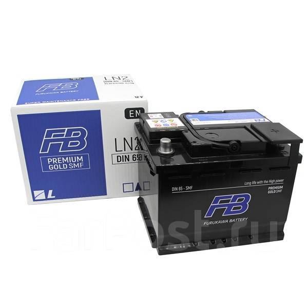 Аккумулятор FB Gold SMF DIN LN2 65а/ч 580A, 242*175*190, кальциевый, обратная (левое), 65 А.ч ...