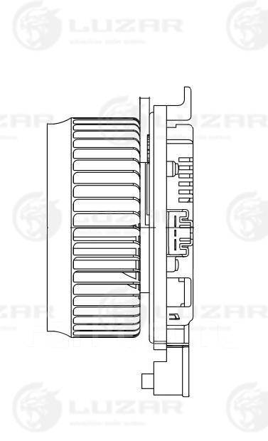 Вентилятор отоп. для а/м Toyota Land Cruiser 200 (07-)/Lexus LX 570 (07 ...