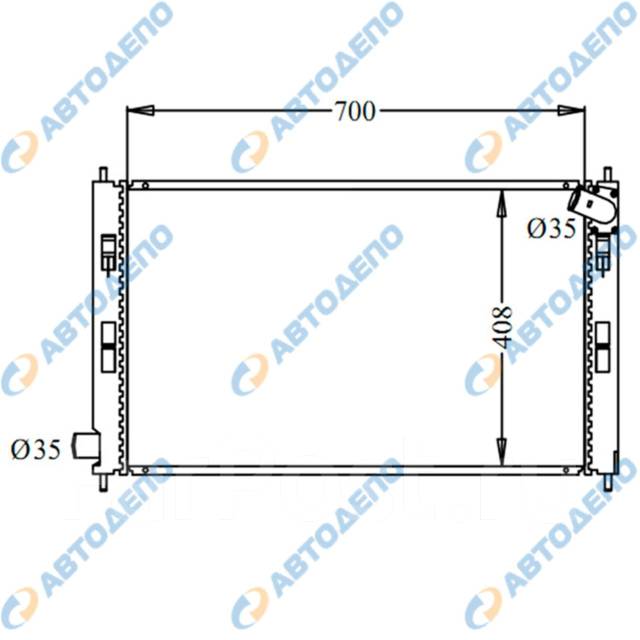 Радиатор охлаждения двигателя. Mitsubishi ASX, D5, Lancer, Lancer ...
