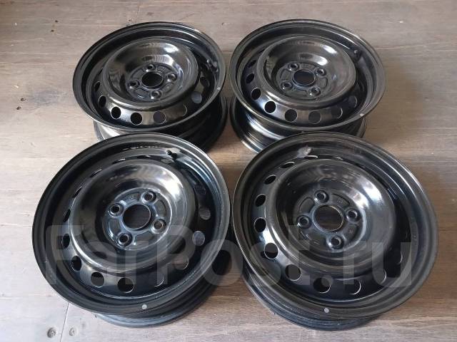 Комплект дисков (4x100) R14. Без пробега по РФ, Black, 14", 1 шт ...