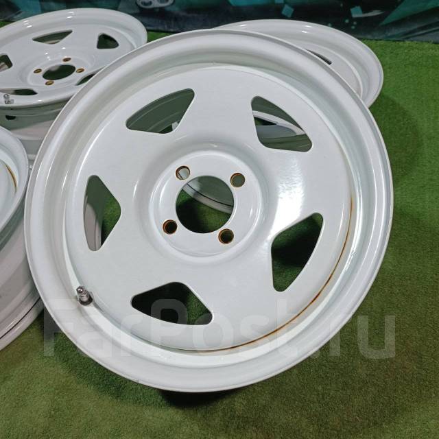 Белые диски - штамповка! R15, PCD 4-100, W, 15", 1 шт, 4x100 ...