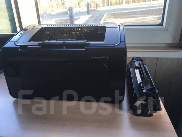 Лазерный принтер HP LaserJet p1102w, б/у, в наличии. Цена: 10 500₽ во ...