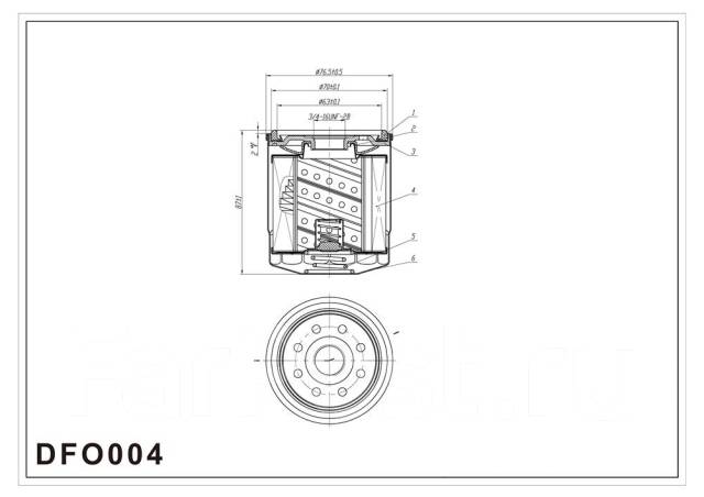 Фильтр масляный Doubleforce DFO004 купить в Хабаровске по цене: 157₽ — частное объявление | ФарПост