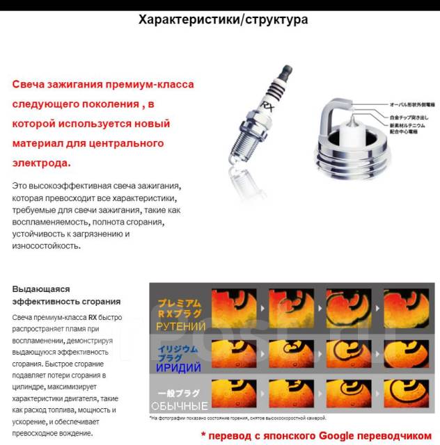 Свечи рутений (3шт) Hijet Mira Move Tanto Flair турбо оригинал Япония ...