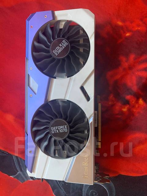 Видеокарта GTX 1070 gamerock 8gb, б/у, в наличии. Цена: 12 000₽ в Находке