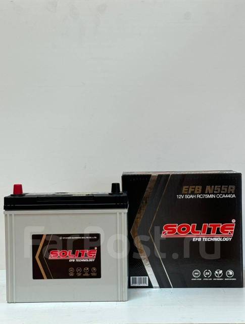 Аккумулятор Solite EFB N55 (70B24L), 50А. ч. Start-stop SAE/CCA 460A ...