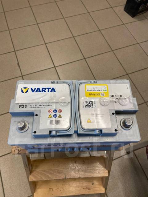 Аккумулятор 580 901 080 D85 2 Varta L4 95Ач F21 AGM Б/У, обратная (левое), 80 А.ч. 800 А. L4 ...