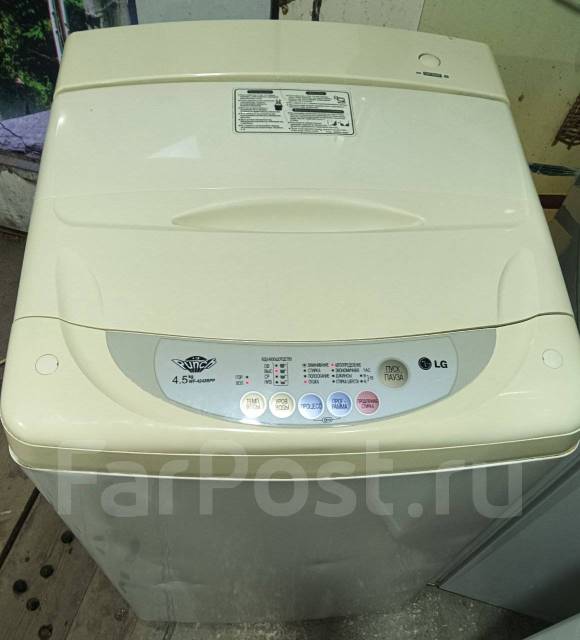 Стиралка полуавтомат Lg, 4,5kg, LG, вертикальная загрузка, 4,5 кг, б/у ...