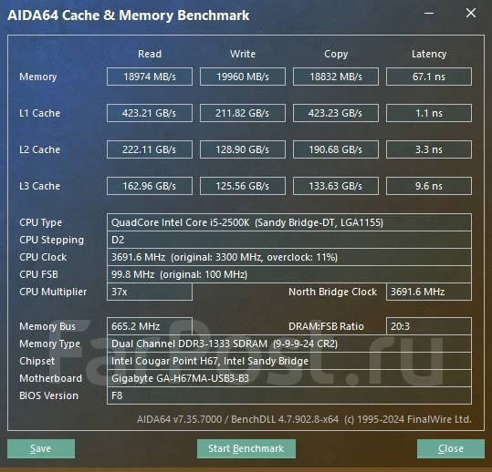 Процессор: Intel Core i5-2500k, 3,3-3,7 GHz, 4C/4T (HD Graphics 3000 ...