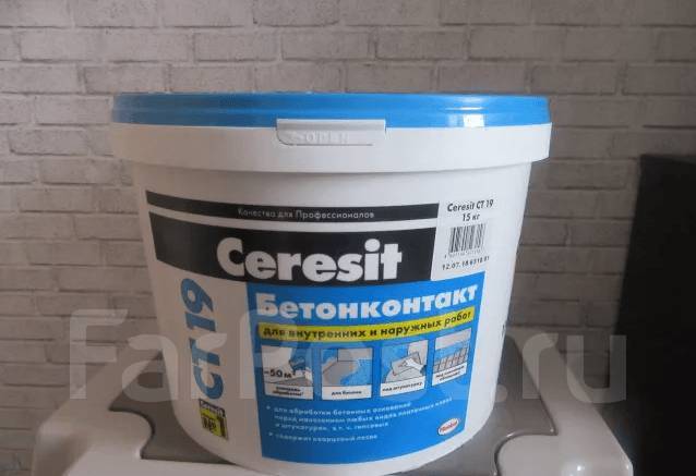 Распродажа! Грунтовка бетонконтакт Ceresit СТ19 15кг, в наличии. Цена ...