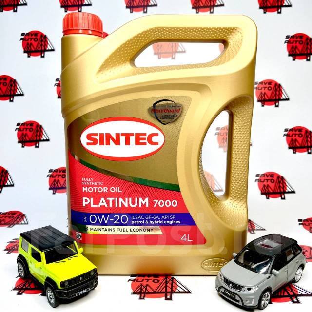 Моторное масло Sintec Platinum 7000 0W-20 SP, GF-6A синтетика, 4л ...