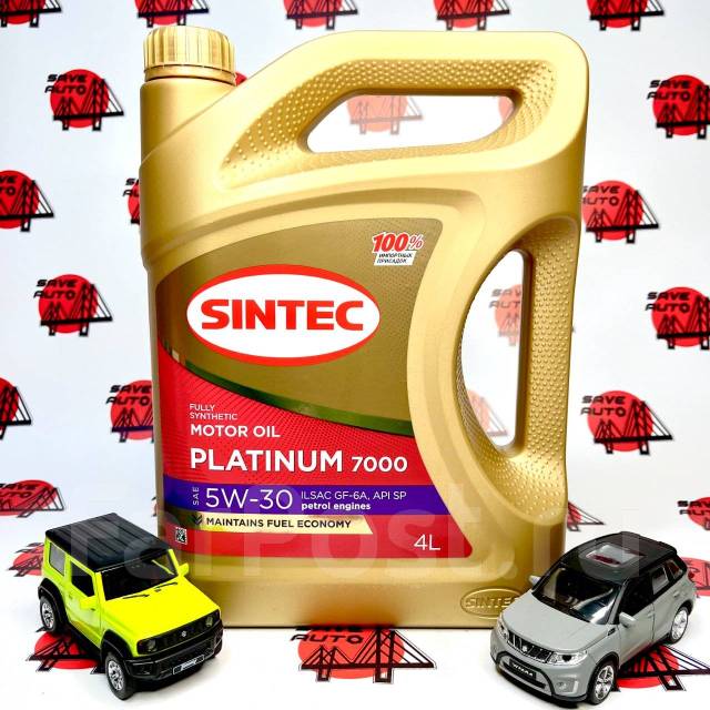 Моторное масло Sintec Platinum 7000 5W-30 SP, GF-6A синтетика, 4л, синтетическое, 4,00 л. SP ...