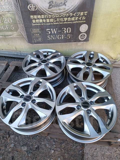 Комп. литых дисков т- серых Bridgestone Balminum R15-4-100. 5.5J. ET42, 15", 1 шт, 4x100, 67,1 ...