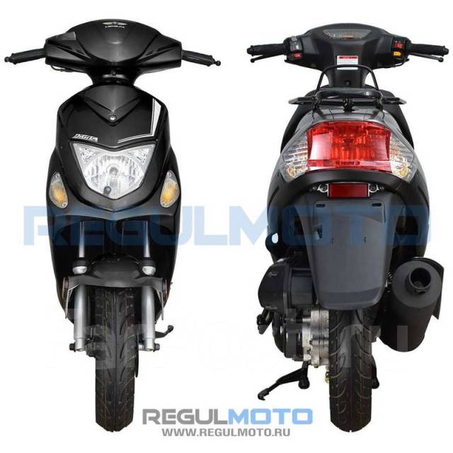 Мопед Скутер Regulmoto Digita 50 (LJ50QT-3L) (черный), 2024 год, 50 куб ...