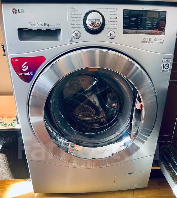 Стиральная машина LG 8 кг, LG, встраиваемая, 8,0 кг, б/у, в наличии. Цена: 8 000₽ во Владивостоке