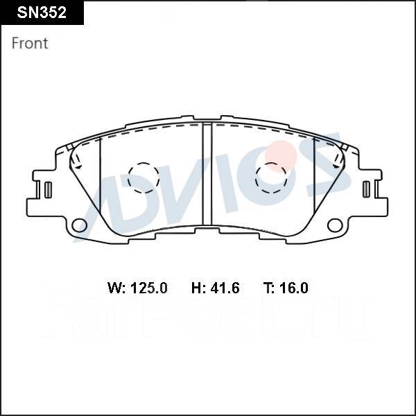 Колодки перед. Advics Toyota AQUA MXKP10 Yaris MXPA10 KSP210 (2022 ...