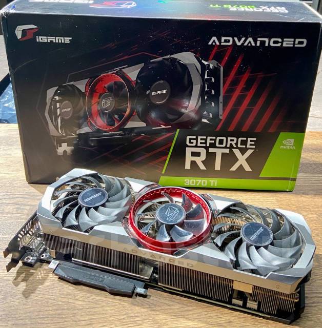 Colorful Видеокарта GeForce RTX 3070 Ti Advanced OC 8G-V 8 ГБ, б/у, в ...