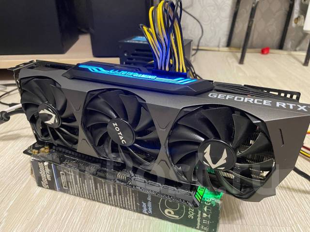 Видеокарта Zotac RTX 3080 10G GDDR6X, б/у, в наличии. Цена: 40 000₽ в Артеме