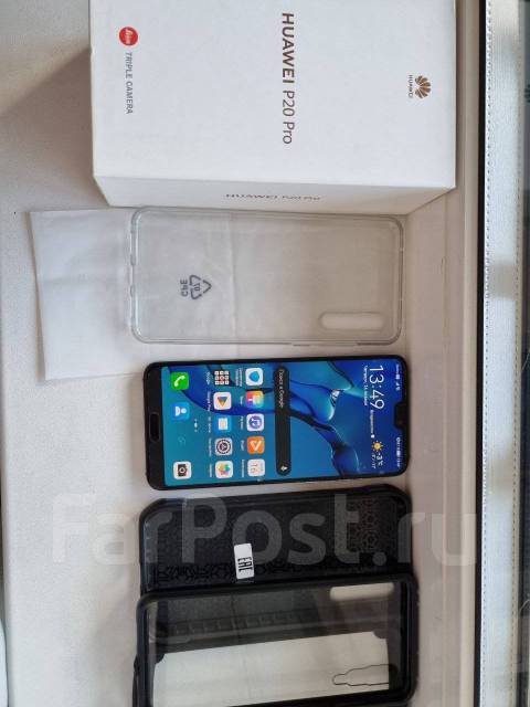 Смартфон Huawei P20 Pro 6/128 Гб, 6.10", моноблок, серебристый, фиолетовый. Цена: 10 000₽ во ...