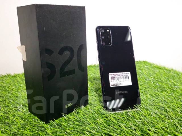 Samsung Galaxy S20+ (128+8GB/ 64Мп/ 4500 мАч) на гарантии, 8 гб, 6.70", черный, 4G LTE, б/у, в ...