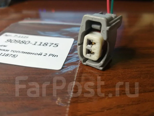Разъем форсунки топливной Toyota (2 Pin) 11875. Toyota Camry [90980 ...