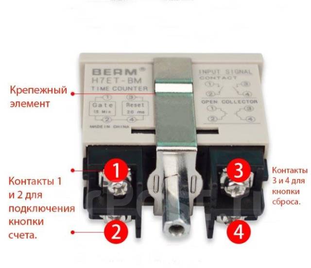 Счётчик наработки времени цифровой YHKJ H7ET-BM (секундный), новый, в ...