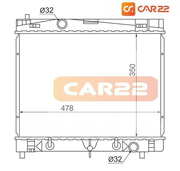 Радиатор охлаждения двигателя Toyota, Scion Ractis, ­Sienta, ­Spade ...