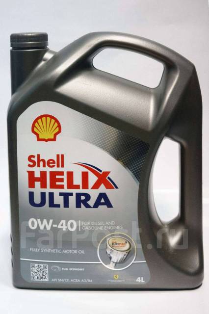Масло Shell Helix Ultra 0w-40 Уценка (SM/CF A3/B4) 4л (синтетика) Shell ...