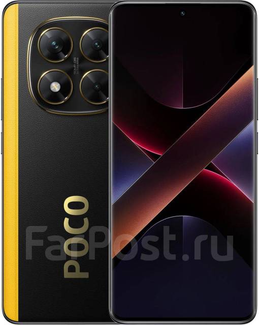 Смартфон POCO X7 5G, 256 гб, 6.67", золотой, черный, 3G, 4G LTE, Dual ...