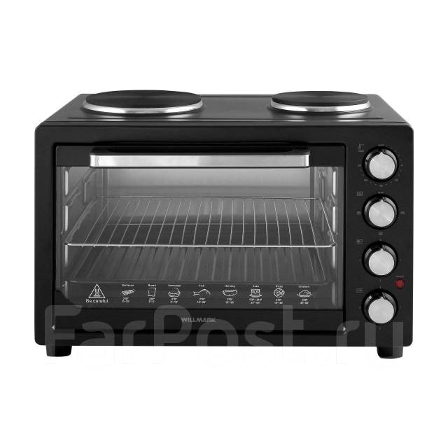 Мини-печь Willmark WHO-588B (45 литров, 2 конфорки, термостат), новый, в наличии. Цена: 9 990 ...