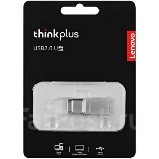 Мини USB флеш-накопитель Lenovo Thinkplus 8Gb. Флешка, 8 Гб, новый, под ...