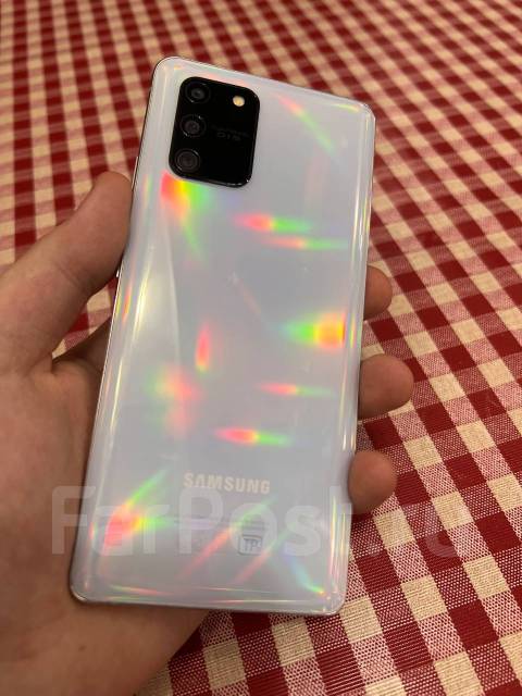 Samsung Galaxy S10 lite, 128 гб, моноблок, белый, 3G, 4G LTE, Dual-SIM, NFC, б/у, в наличии ...