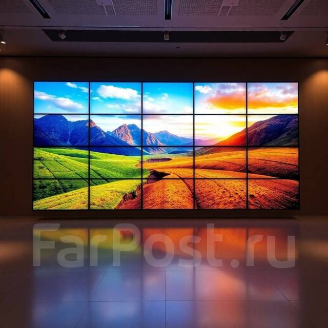 Видеостена 5x4 (20 Панелей) LG Панель 55", шов 1,8 мм. 500 cd/m2, LG ...
