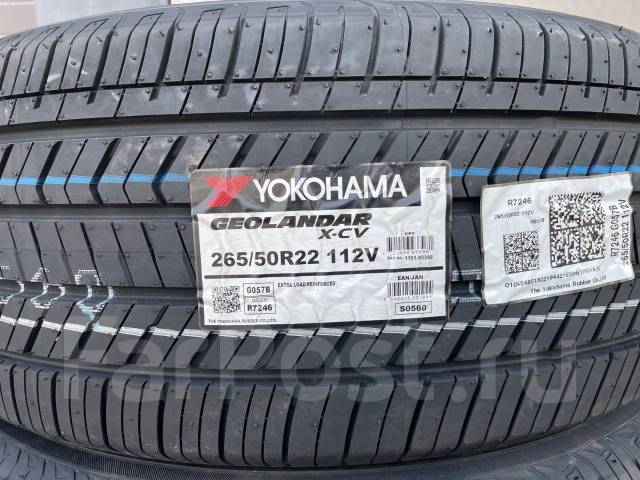 Yokohama Geolandar X-CV G057, 265/50R22 112V Made in Japan, 22", 1 шт, 265 мм, 50 %. Цена: 143 ...