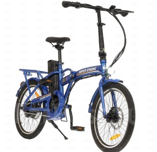 Продам электровелосипед Hiper Engine Fold X2 синий, электрический, сталь, б/у, в наличии. Цена ...