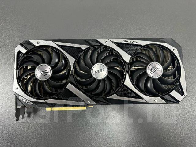 Видеокарта ASUS GeForce RTX 3090 ROG Strix OC Edition 24GB, б/у, в ...