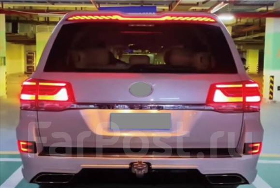 Спойлер тюнинг LED с подсветкой Toyota Land Cruiser LC 200 2008-2021 купить во Владивостоке ...