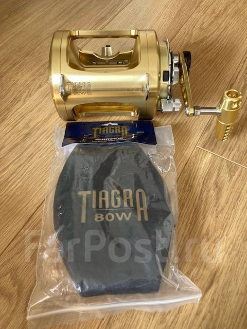 Катушка Shimano Tiagra 80W, для троллинга Тунца Лакедры, б/у, в наличии ...