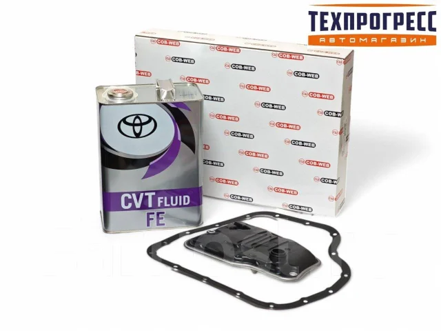 Набор для CH-R фильтр АКПП с прокладкой COB-WEB + Toyota CVT FE 5 л ...