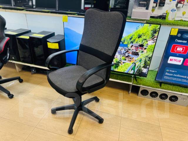 Кресло офисное игровое компьютерное tetchair ch757 ! Недорого, ткань, колеса, красный, б/у, в ...